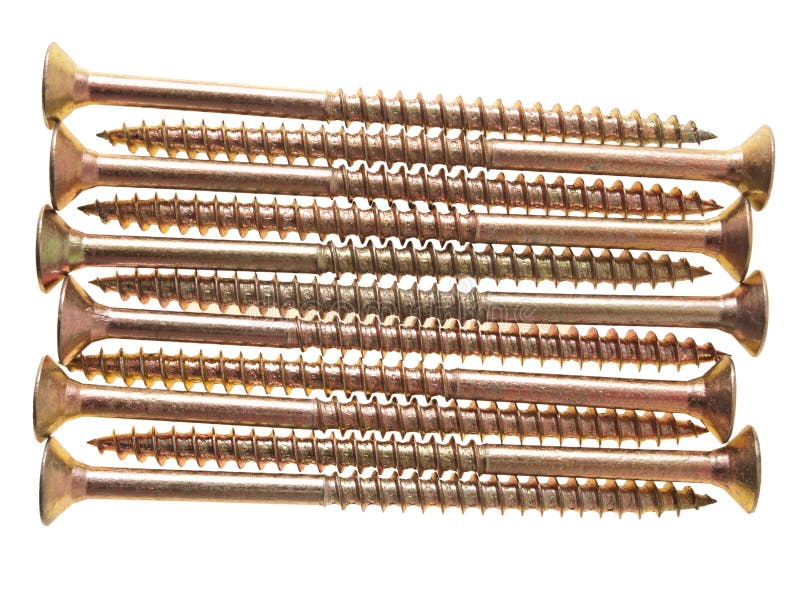 Screw. stock image. Image of metallic, fixings, group - 26460741