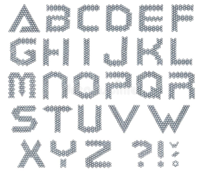 Colorful Modern Square Mosaic Alphabet Letters Stock Vector ...