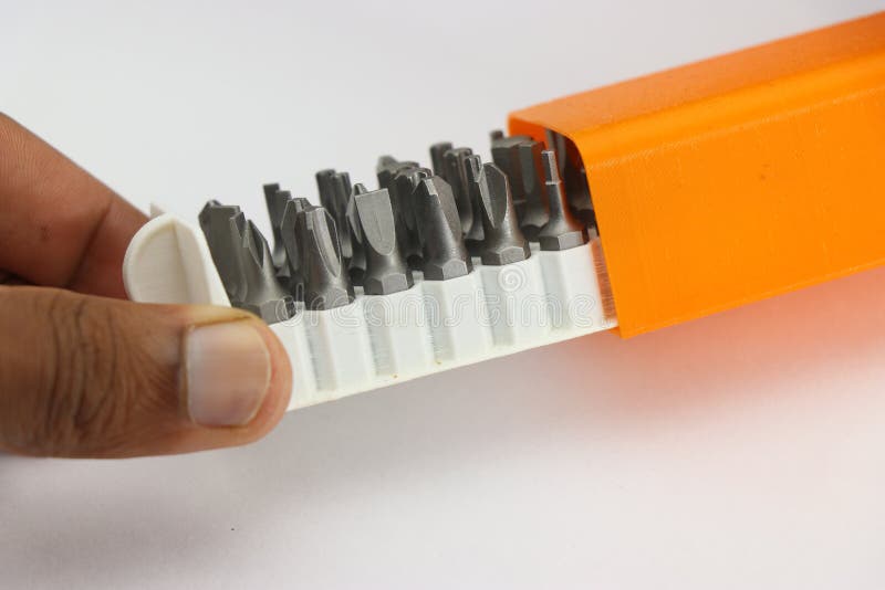Bit Holder Objects Printed on a 3d Printer in Practical Use. Product of ...