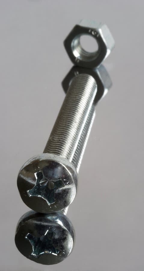Screw-bolt and nut stock image. Image of socket, mechanical - 672255