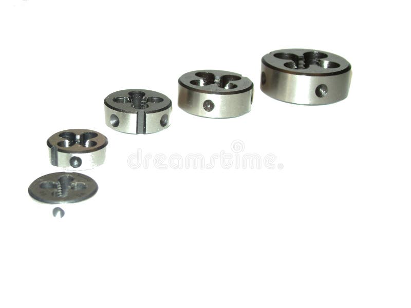 Screw-cutting die head stock photo. Image of working, burr - 6121090