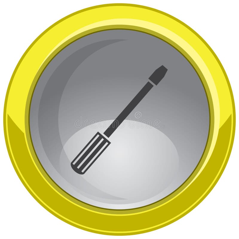 Driver Button. Vector Illustration Decorative Design Stock Vector ...