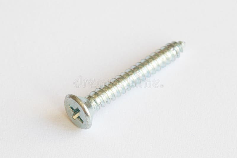 Self-tapping Screws for Metal and Wood. Stock Photo - Image of ...