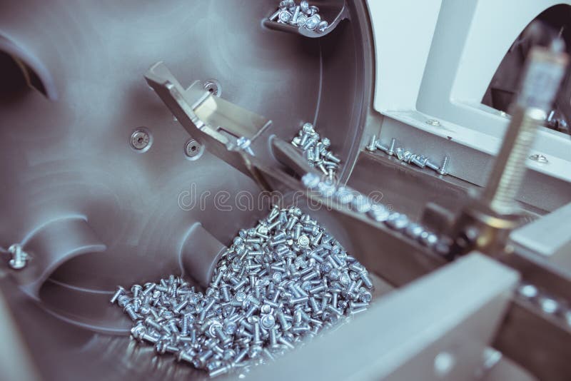 In feeder of machine. stock image. Image of equipment - 117728395