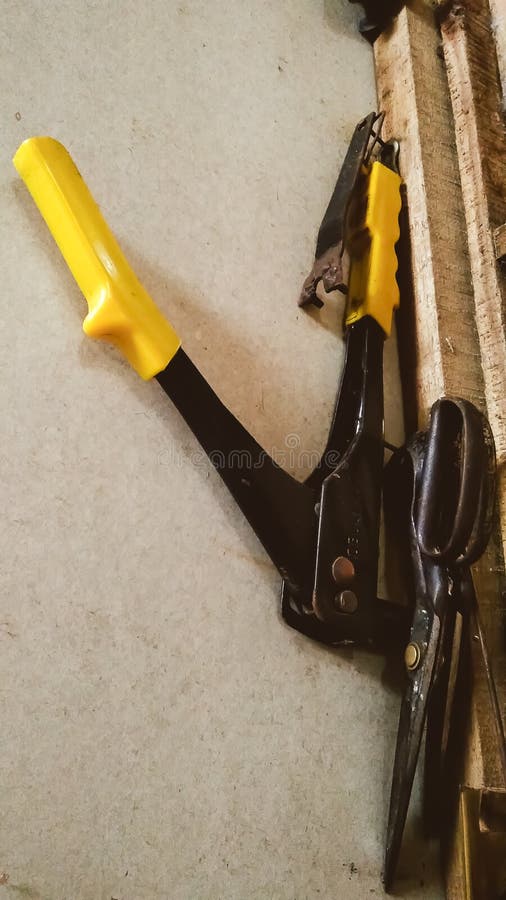 Fixing Tool Hanging on the Wall Stock Photo - Image of guitar, metal ...