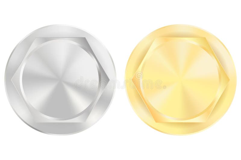 Heads stock vector. Illustration of bolt, metallic, thread - 132219638