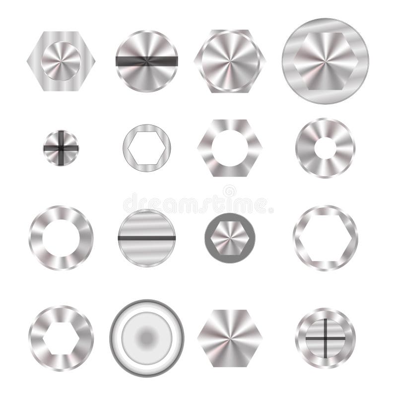 Heads stock vector. Illustration of round, hardware, industrial - 58712298