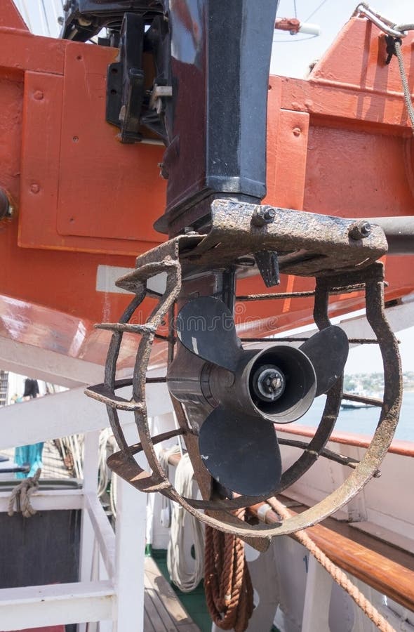 Propeller of a boat stock photo. Image of nautical, painted - 32073570