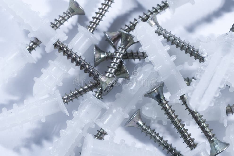 Nails and plugs stock image. Image of closeup, texture - 12720749