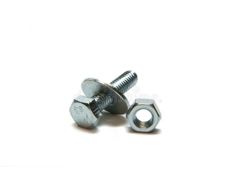 Nut stock photo. Image of threading, tool, round, metal - 558036