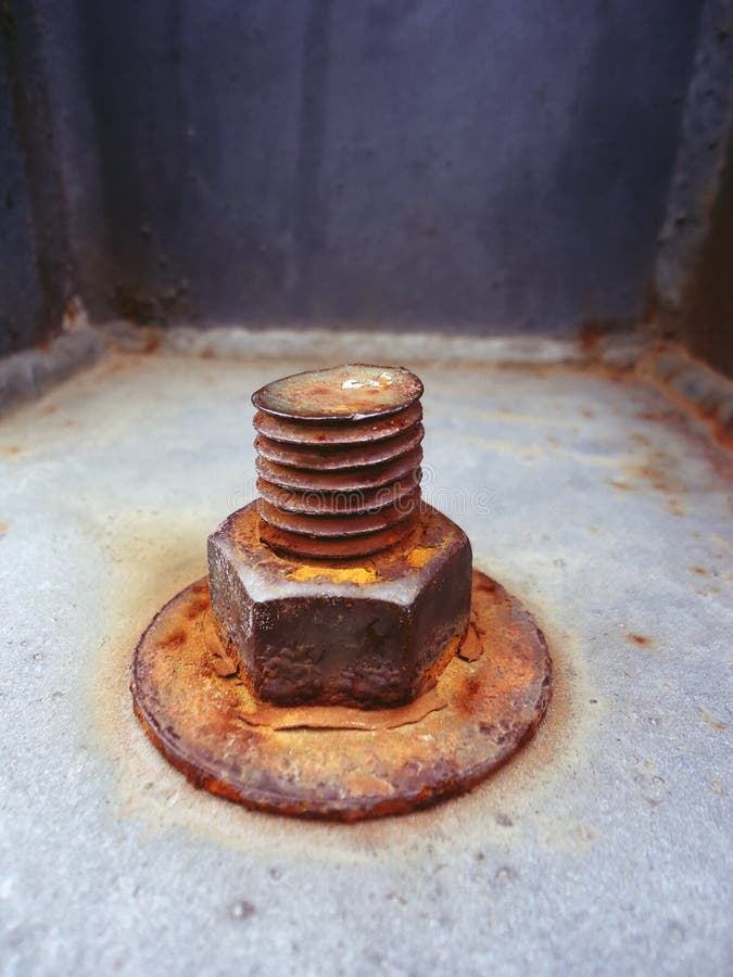 And nut stock image. Image of rusty, photograph, metal - 50846491