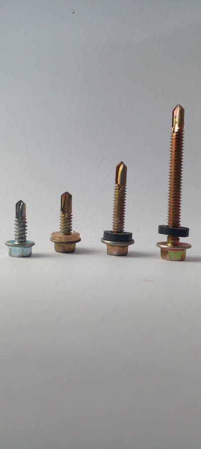 Roof roofing zinc bolt stock image. Image of bolt, roofing - 282749247