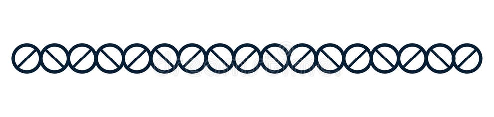 Slotted Pattern Border Design. Vector Illustration Decorative Design ...