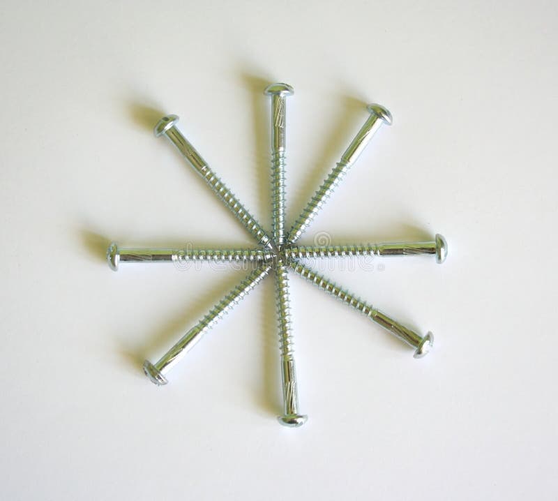 Screw-star stock image. Image of metallic, building, heads - 15617849