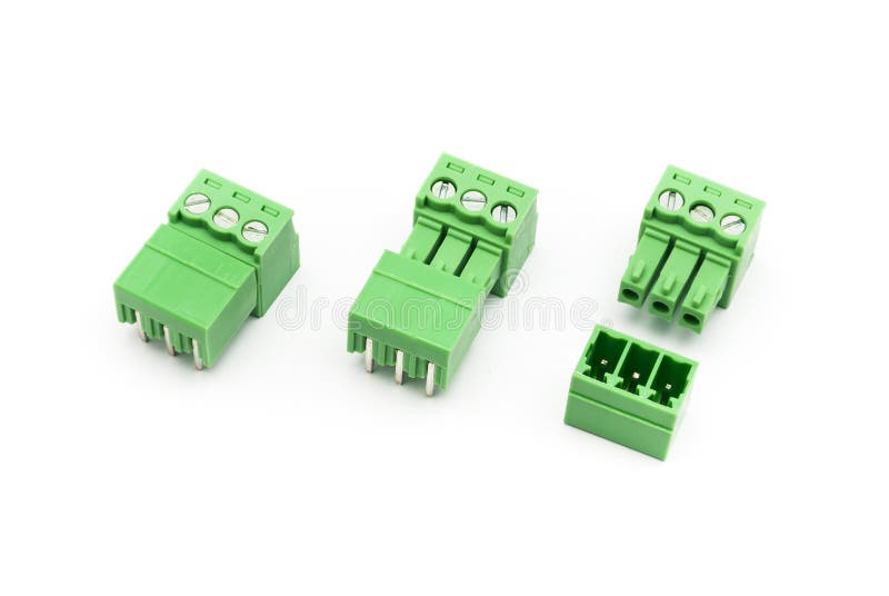 Terminal Block Connector Pairs Stock Image - Image of closeup ...