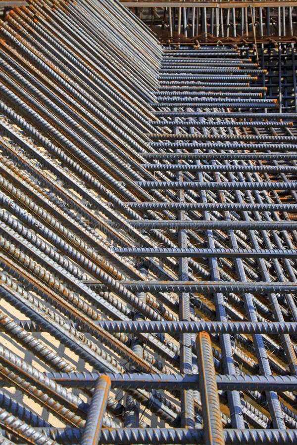Thread steel bar framework stock image. Image of oxidation - 216400785