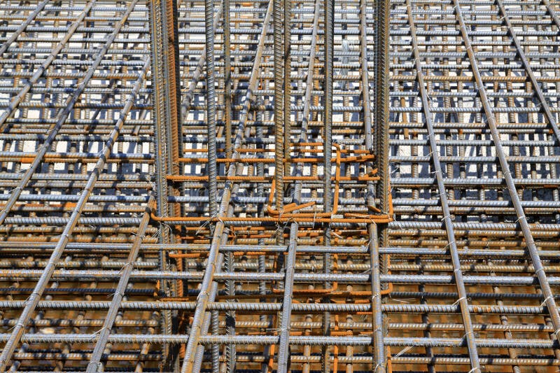 Thread steel bar framework stock photo. Image of oxidation - 379245618