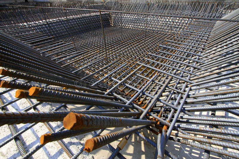 Thread steel bar framework stock image. Image of looking - 379245631