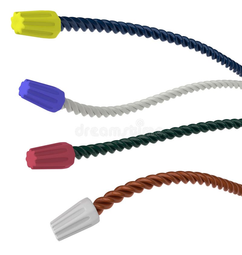 Wire Connector Terminal 3d Illustration Stock Illustration ...