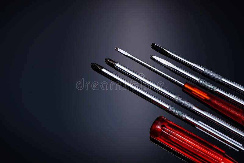 Screwdriver and Center Punch. Mechanic Hand Tools. Screwdriver Sets ...