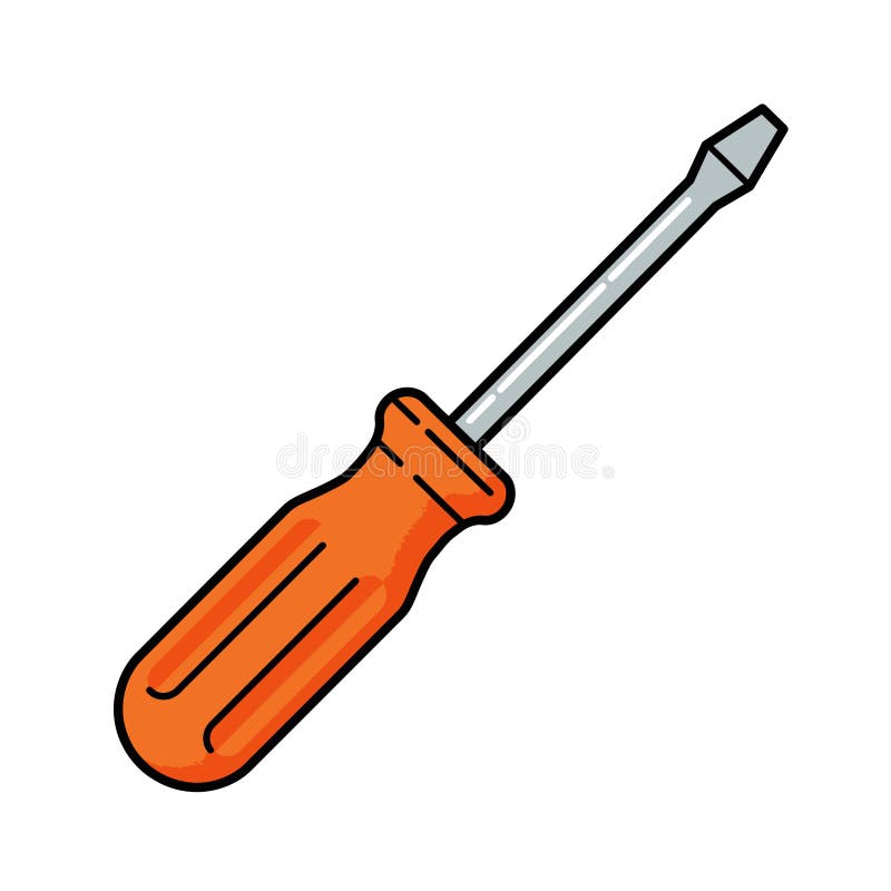 Screwdriver clipart. stock image. Illustration of basic - 362244177