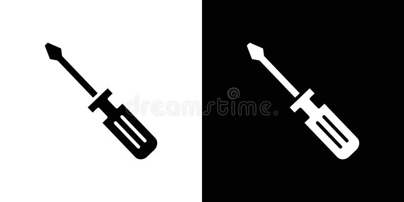 Screwdriver Icon Logo Set Vector Stock Vector - Illustration of mobile ...