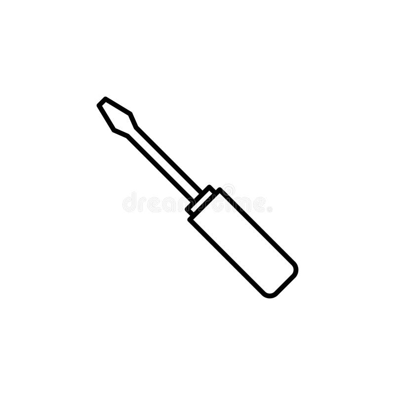 Screwdriver Icon .tools Icon Vector Stock Vector - Illustration of ...