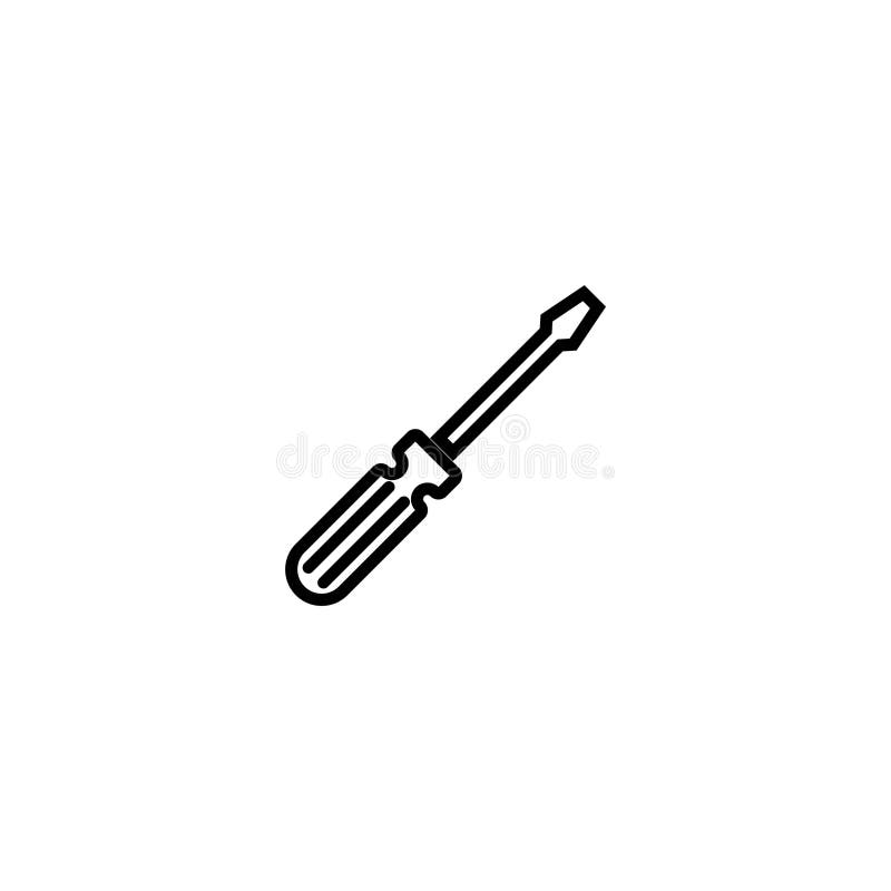 Screwdriver Icon Vector Logo Design Template Stock Vector ...