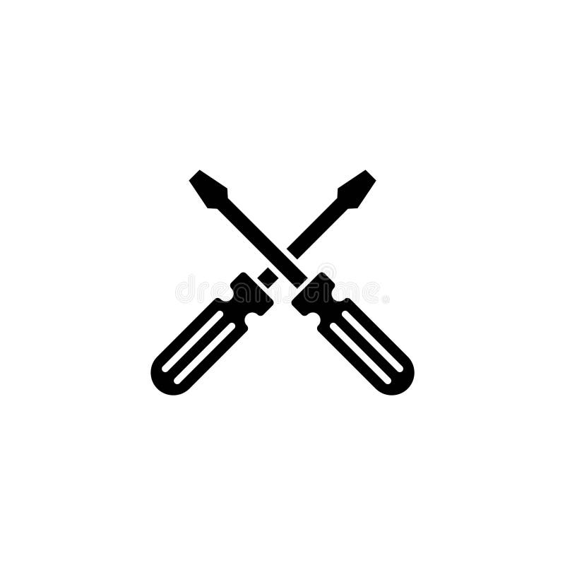 Screwdriver Icon Vector Logo Design Template Stock Vector ...