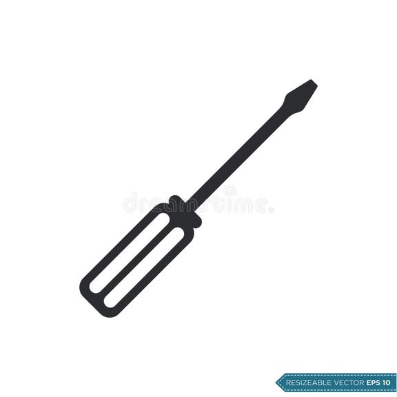 Screwdriver Icon Vector Template. Flat Trendy Design Illustration ...