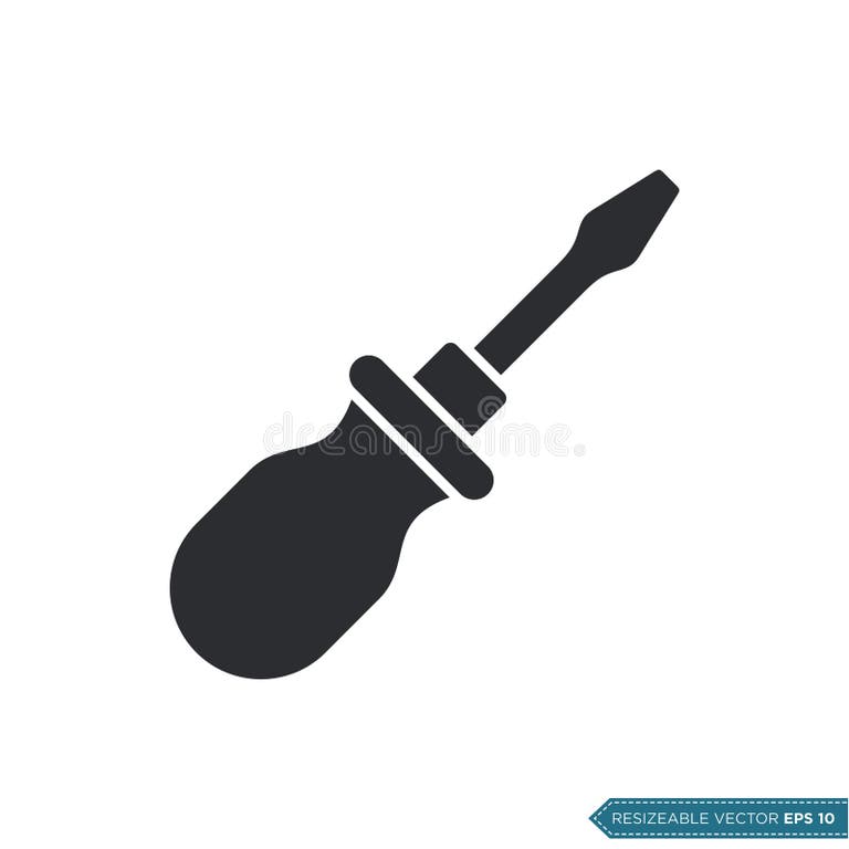 Screwdriver Icon Vector Template. Flat Trendy Design Illustration ...
