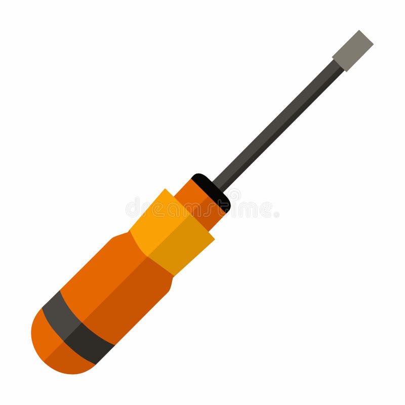 Orange Handle Screwdriver Stock Illustrations – 369 Orange Handle ...