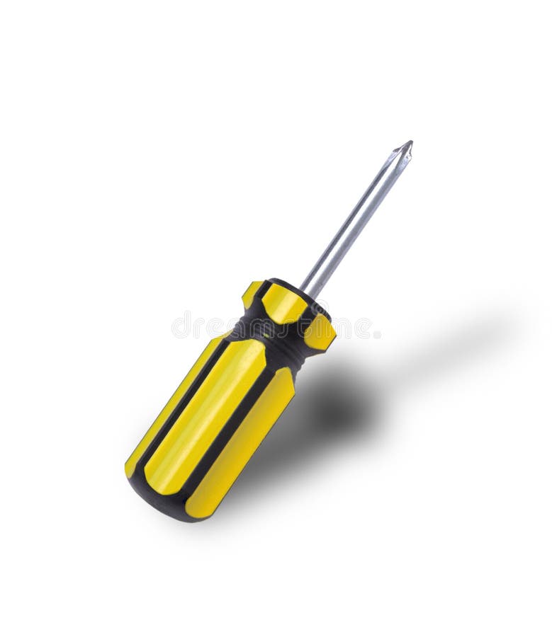 Screwdriver with Plastic Handle Stock Photo - Image of improvement ...