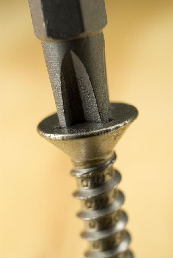 Screwdriver with Screw. stock image. Image of carpentry - 1994935