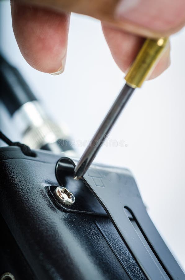 Screwdriver and and nut stock photo. Image of metal, technique - 40169216