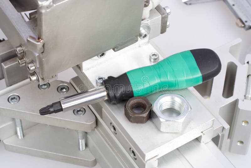 Repair of Industrial Equipment Stock Image - Image of element ...