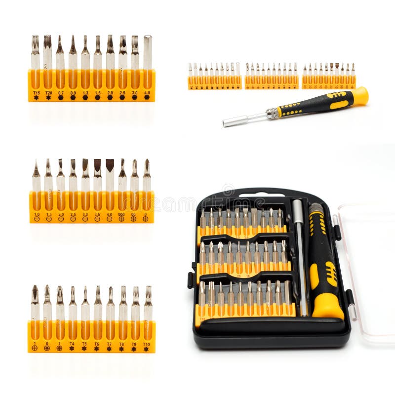Screwdriver set stock image. Image of home, pack, black - 11936073