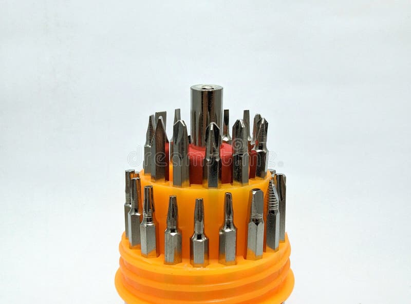 Screwdriver Set of Small Sized Tools for Repair Stock Image - Image of ...