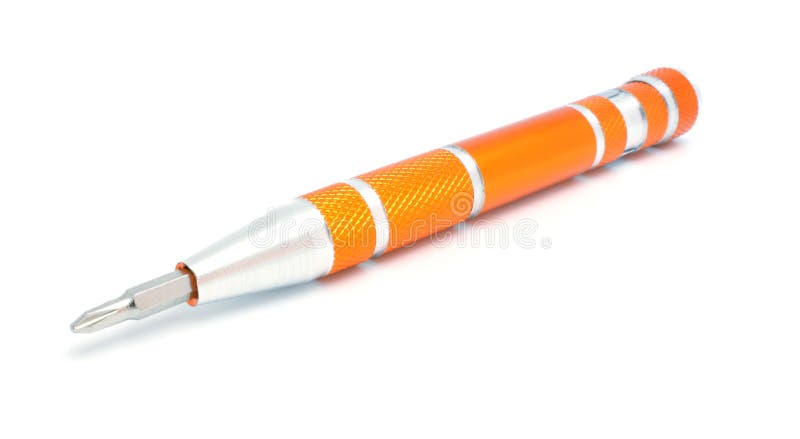 Screwdriver for Small Objects Stock Photo - Image of hardware, black ...