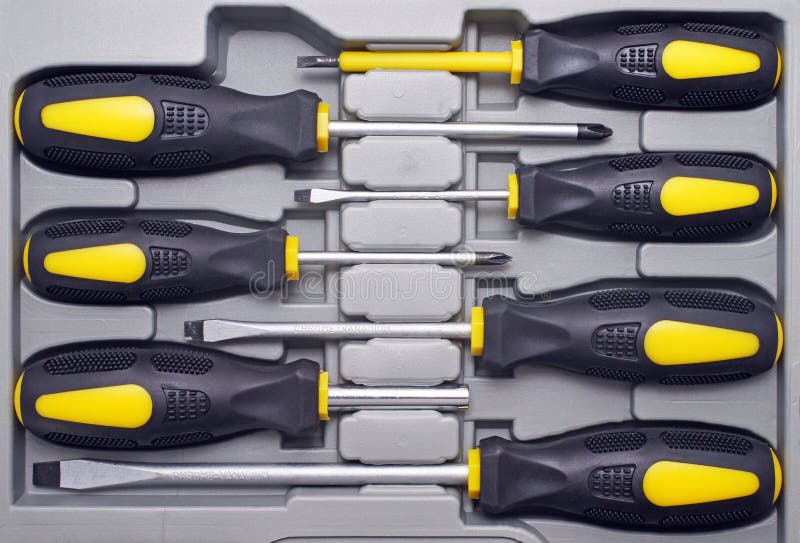 Screwdriver tool box stock image. Image of pozdriv, selection - 25620671