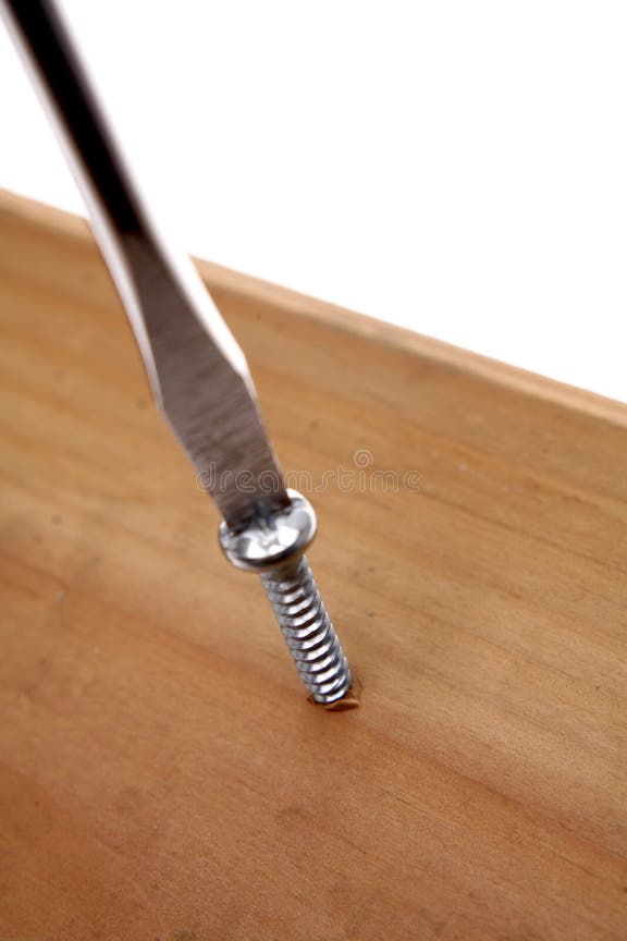 Screwdriver turning stock image. Image of carpentry, tools - 4394983