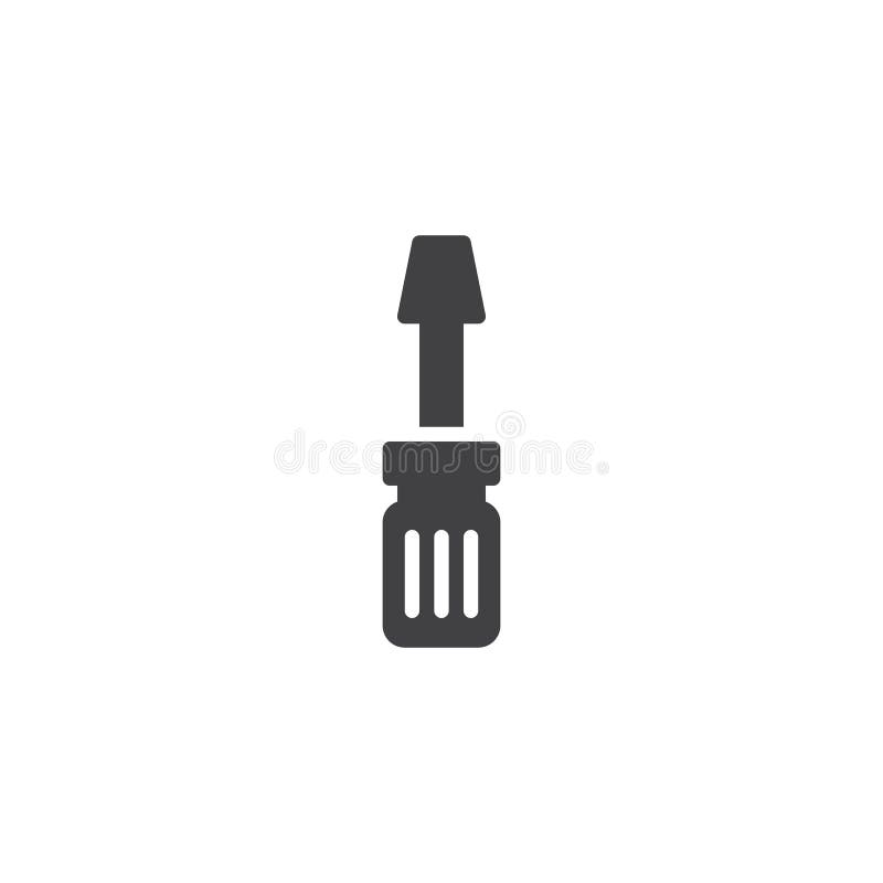 Screwdriver vector icon stock vector. Illustration of pixel - 111037988