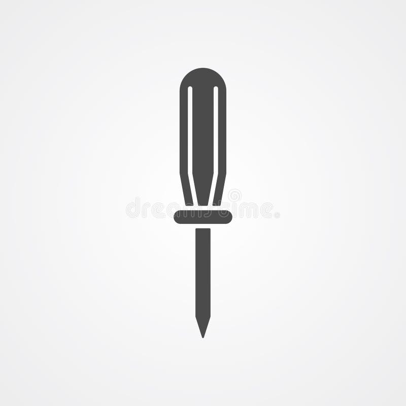 Screwdriver Vector Icon Sign Symbol Stock Vector - Illustration of ...