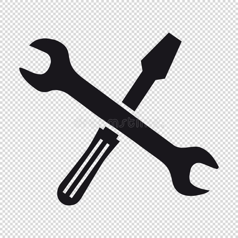 Screwdriver Wrench Tool Set - Vector Icons Isolated on Transparent ...