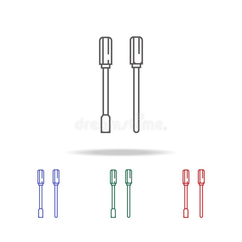 Screwdrivers Icon. Elements in Multi Colored Icons for Mobile Concept ...