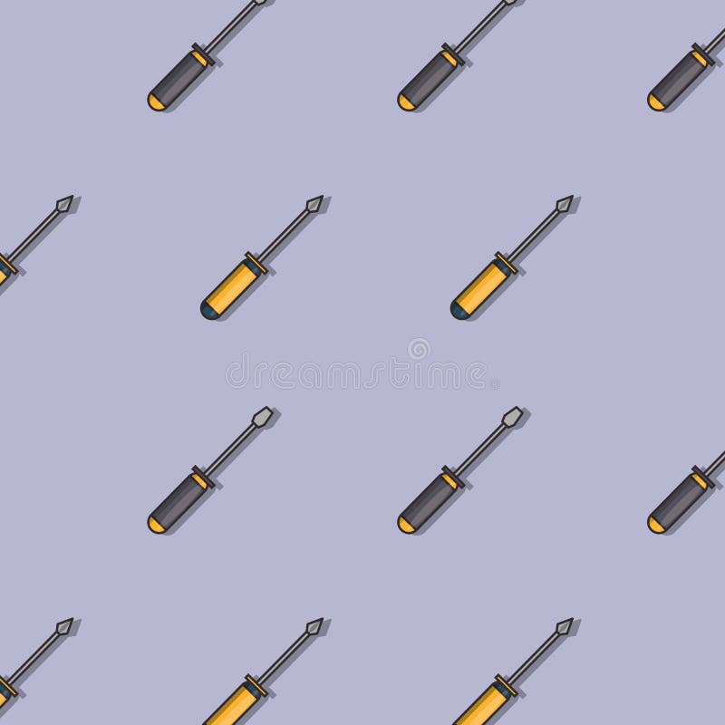 Screwdrivers Pattern Background Stock Vector - Illustration of ...