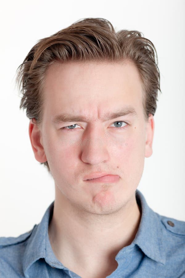 Screwed-up eyes stock photo. Image of candid, studio - 21576380