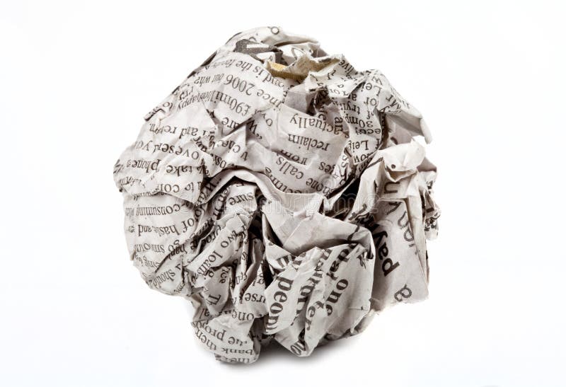 Screwed Up Paper stock image. Image of junk, recycle - 28866889