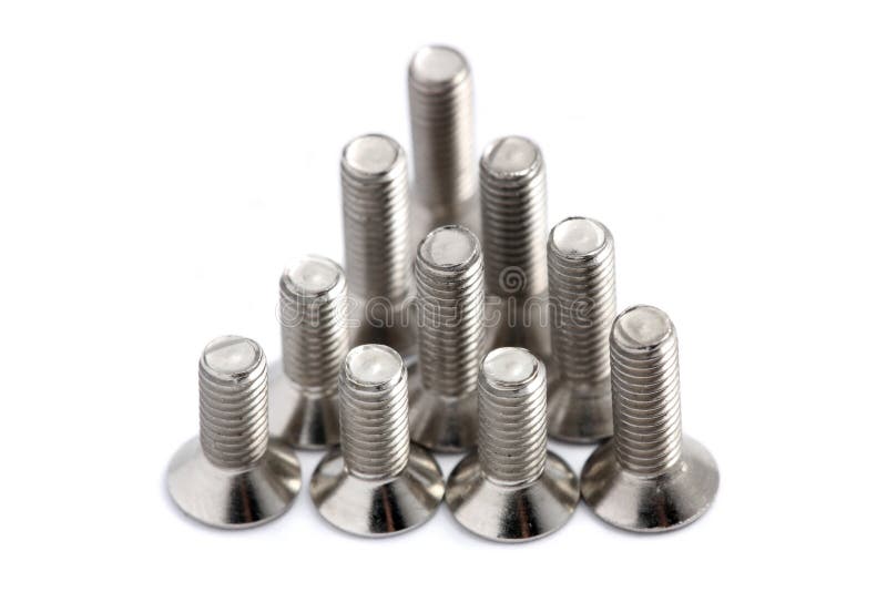 Triangle from screws stock image. Image of interior, hardware - 5705797