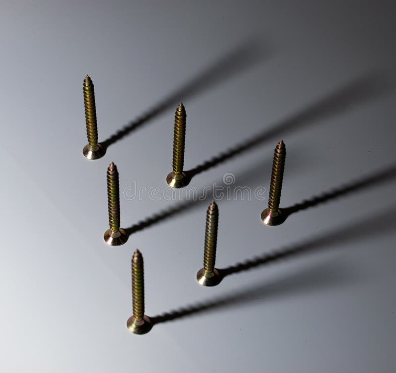 Screws Arranged in a Circle Stock Photo - Image of black, tools: 158967498